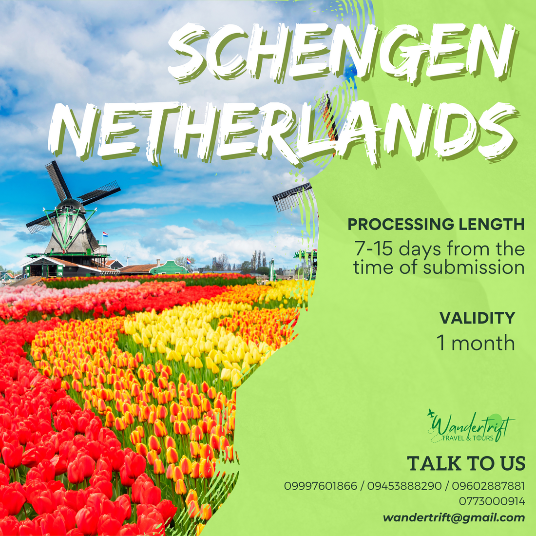 SCHENGEN NETHERLANDS VISA – Wandertrift Travel & Tours